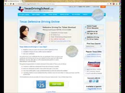 Texas Driving School - Register For Traffic Ticket Dismissal Course ...