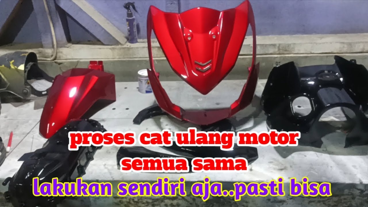 Proses repaint honda beat part 2 - YouTube