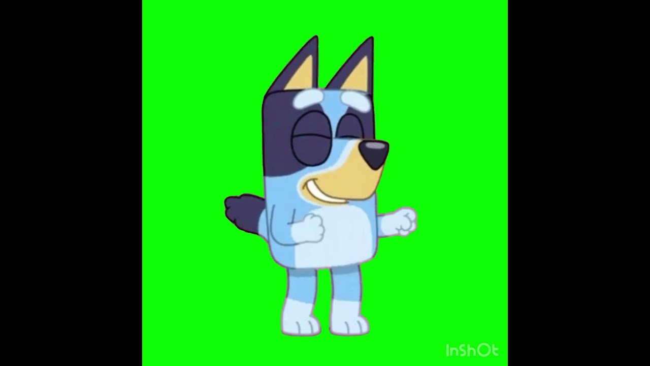 FREE LIKE VIDEO: Bluey Dancing Green Screen 2 - YouTube