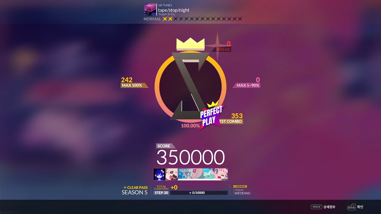 [DJMAX RESPECT V] tape/stop/night 6B NM 2 - YouTube
