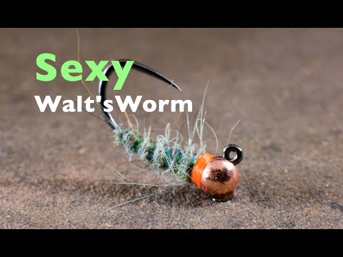 Fly Tying: Sexy Walts Worm | EASY and EFFECTIVE Euro Nymph - YouTube