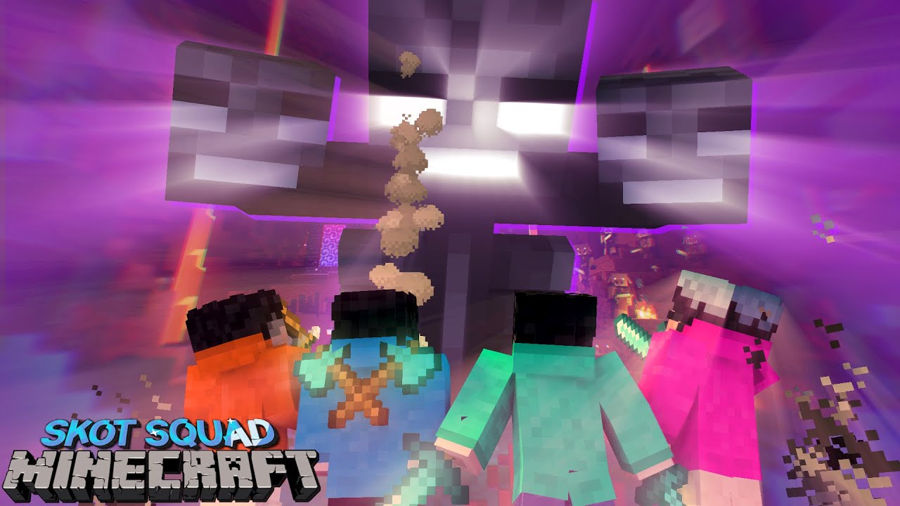 4 Sahabat Melawan Boss Terkuat di Minecraft! - Minecraft SMP #23 - YouTube