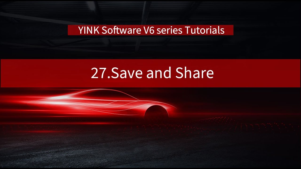 27.Save and Share Data - YINK Software V6 Series Tutorials - YouTube
