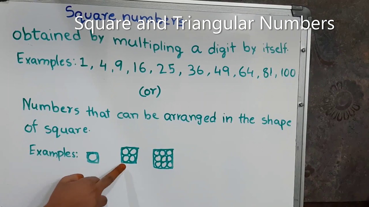 Square and Triangular Numbers - YouTube