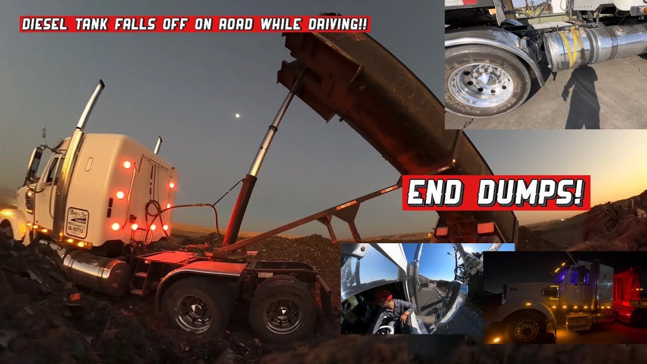 Diesel tank falling off on the road!! Trip to the Bay Area to unload ...