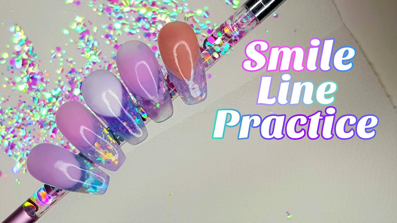 HOW TO: ACRYLIC FRENCH SMILE LINE | Beginner Friendly Smile Line ...