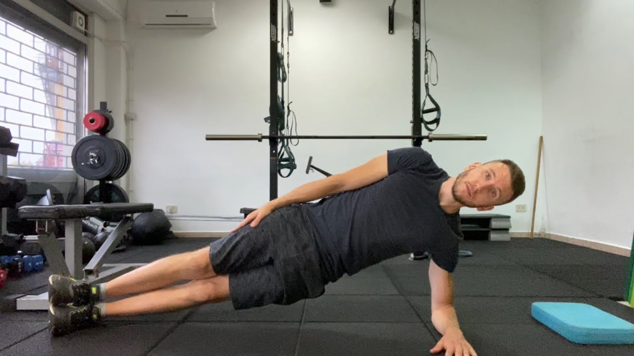 Plank laterale lungo - YouTube