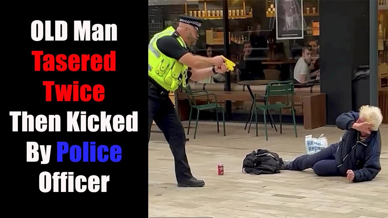 UK Police Are Out of Control. Old man is subjected to a very heavy ...