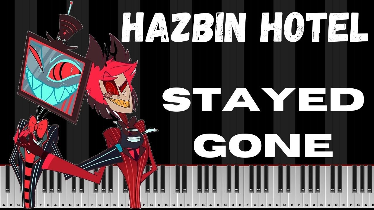 Hazbin Hotel Vox & Alastor Duet | Stayed Gone Piano Tutorial - YouTube