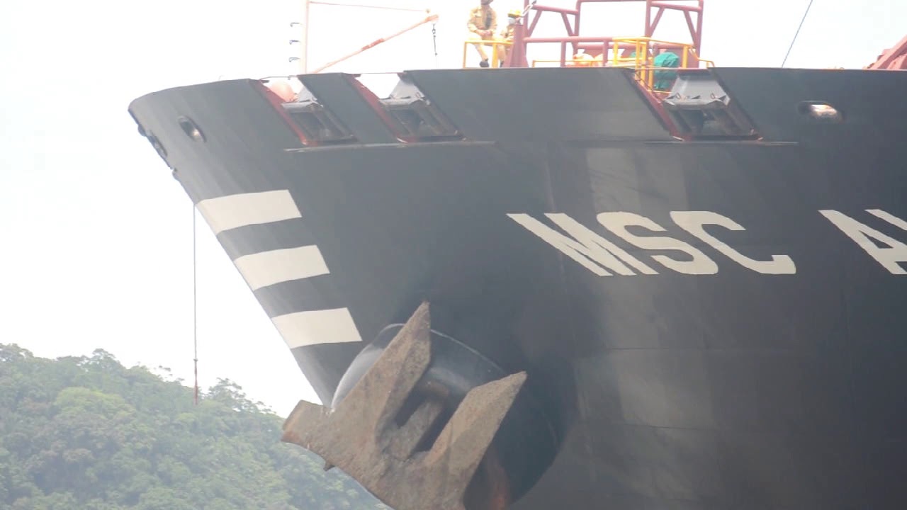 MSC AVNI ONCE AGAIN NEW ANGLE SANTOS PORT SHIPSPOTTING #87 - YouTube