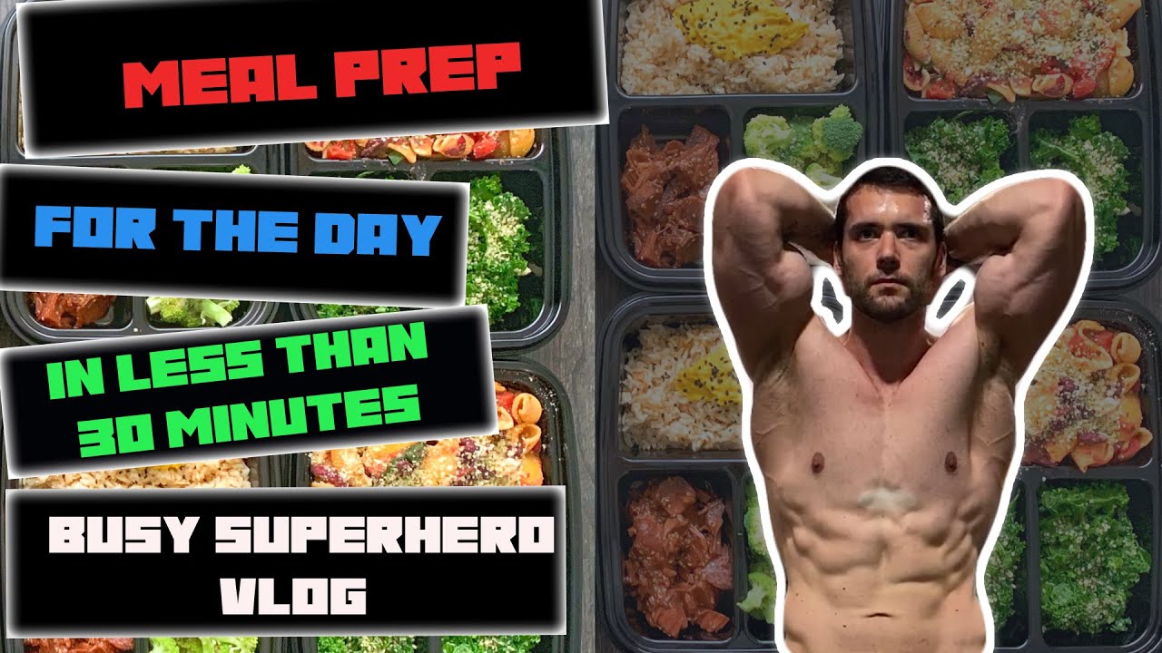 Muscle Building Meal Prep (5 meal under 30 minutes) - YouTube