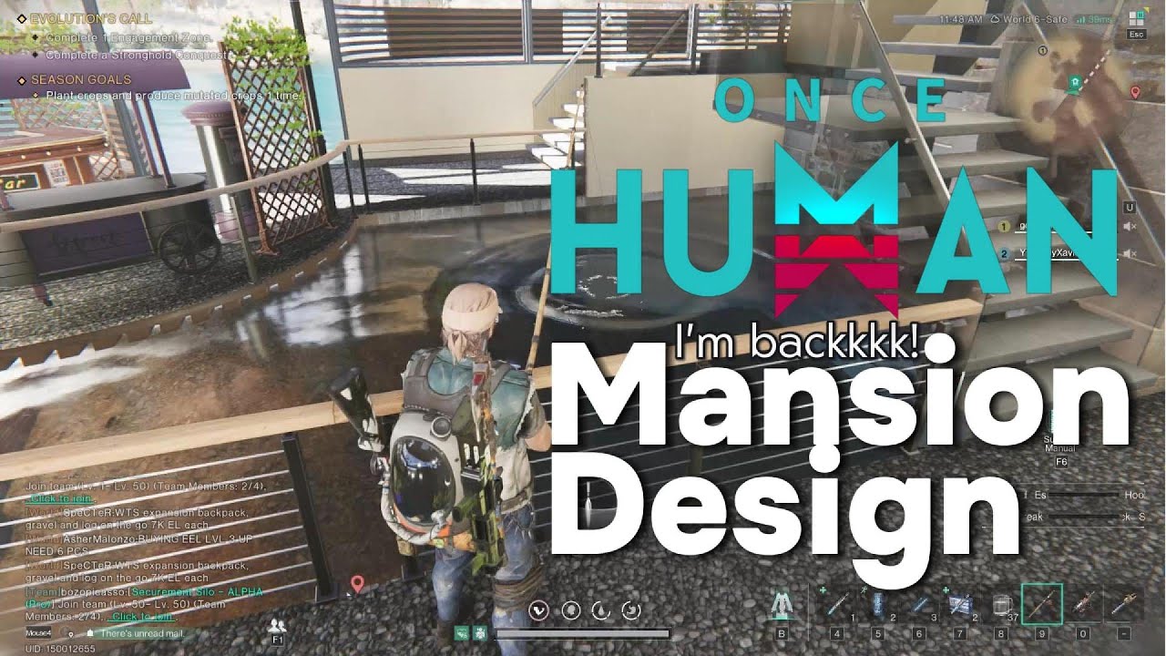 [Once Human] Territory Base : Mansion Design Building - YouTube