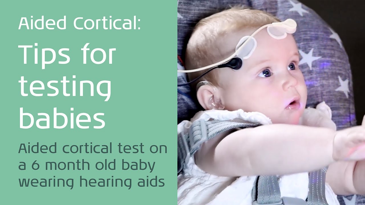 Aided cortical test on a 6-month-old hearing aid wearer - YouTube
