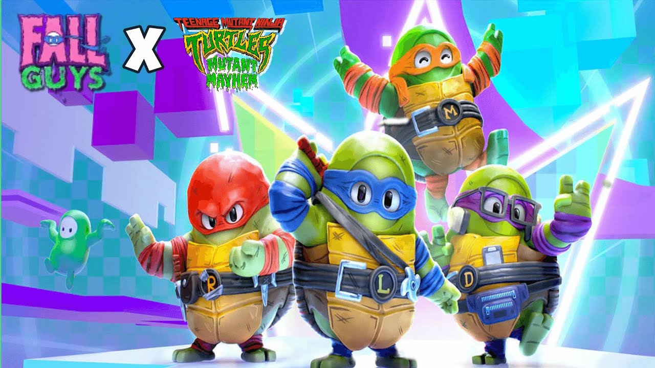 FALL GUYS X TMNT COSTUMES REVEALED! - YouTube