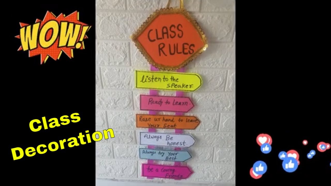 Class Decoration Idea | TukkuTV - YouTube