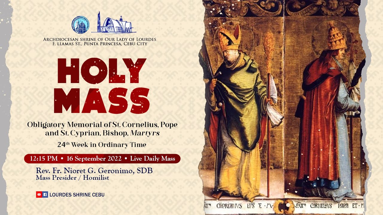 12:15 PM | LIVE DAILY MASS | 16 SEPTEMBER 2022 | FR. NIORET G. GERONIMO ...