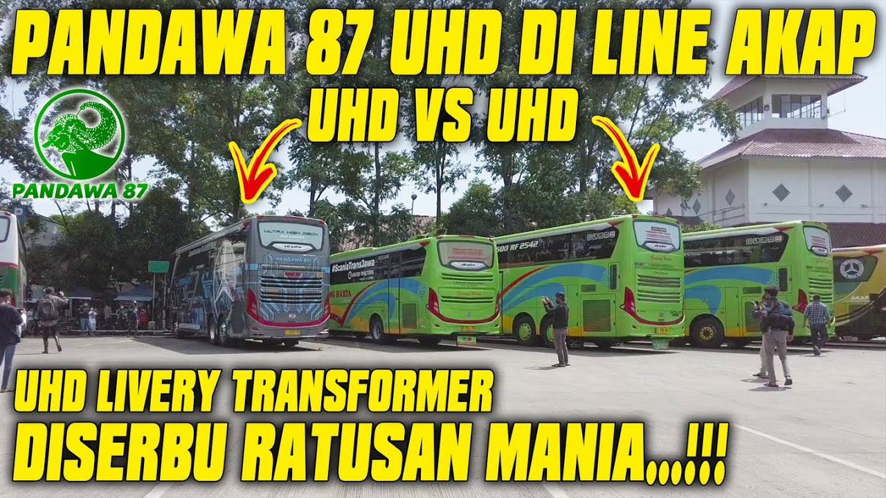 TRIP PERDANA...!!! BUS PANDAWA 87 UHD AKAP JAKARTA BANYUWANGI - YouTube