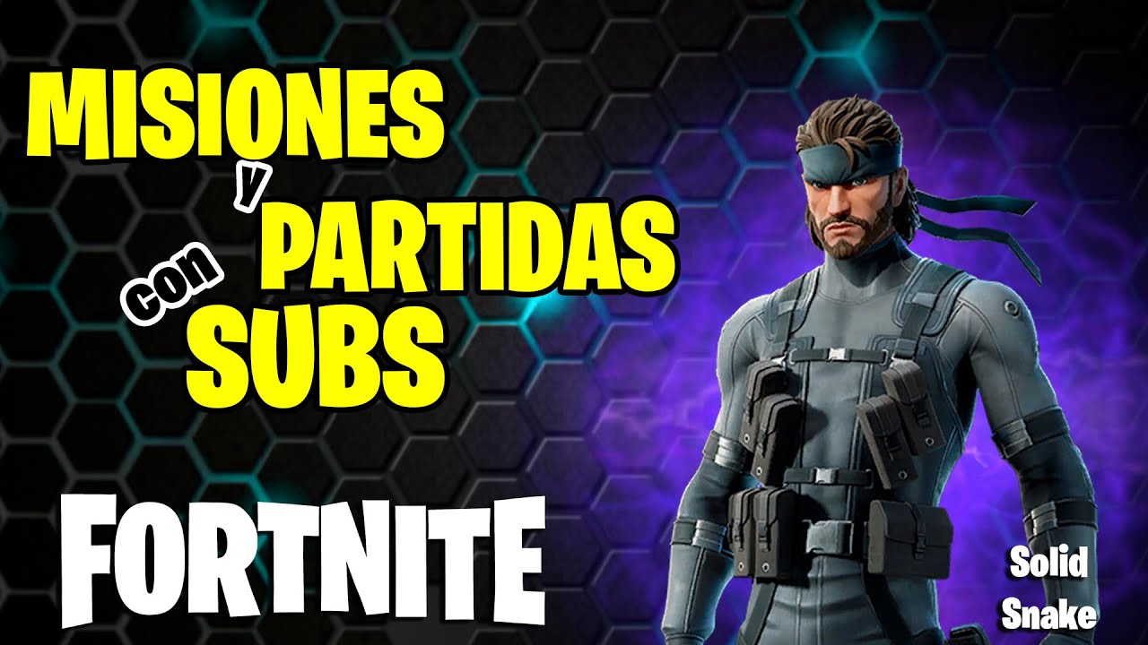Fortnite: Misiones y partidas feat. Solid Snake - YouTube
