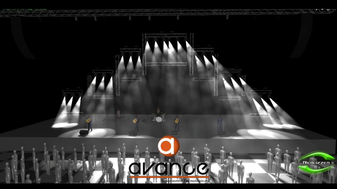 QLC+ Show Realizzer 3D Avance SALTA 2020 - YouTube
