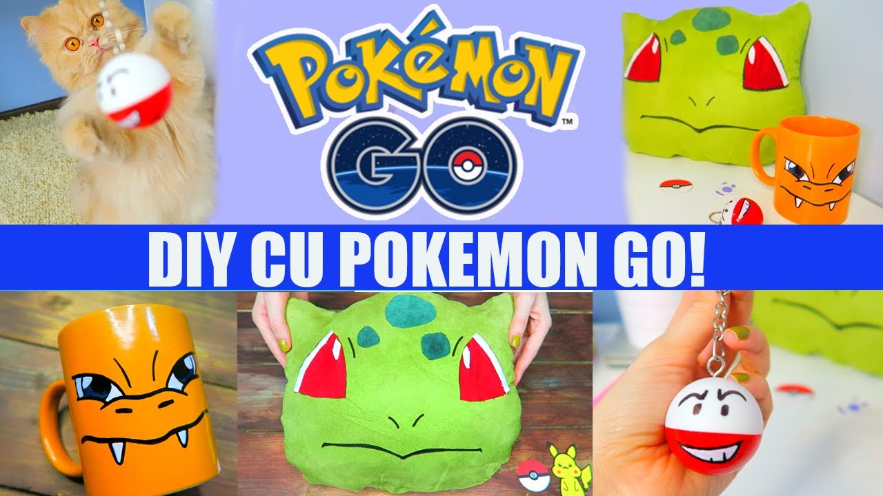 DIY DECORATIUNI CU POKEMON GO: Cana, Perna si Breloc! ️ - YouTube