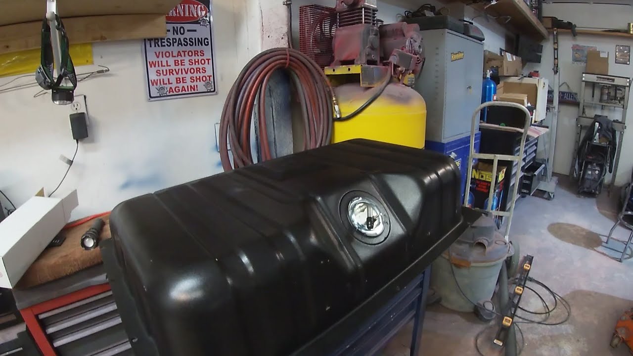 1965 - 1970 Mustang fuel tank install - YouTube