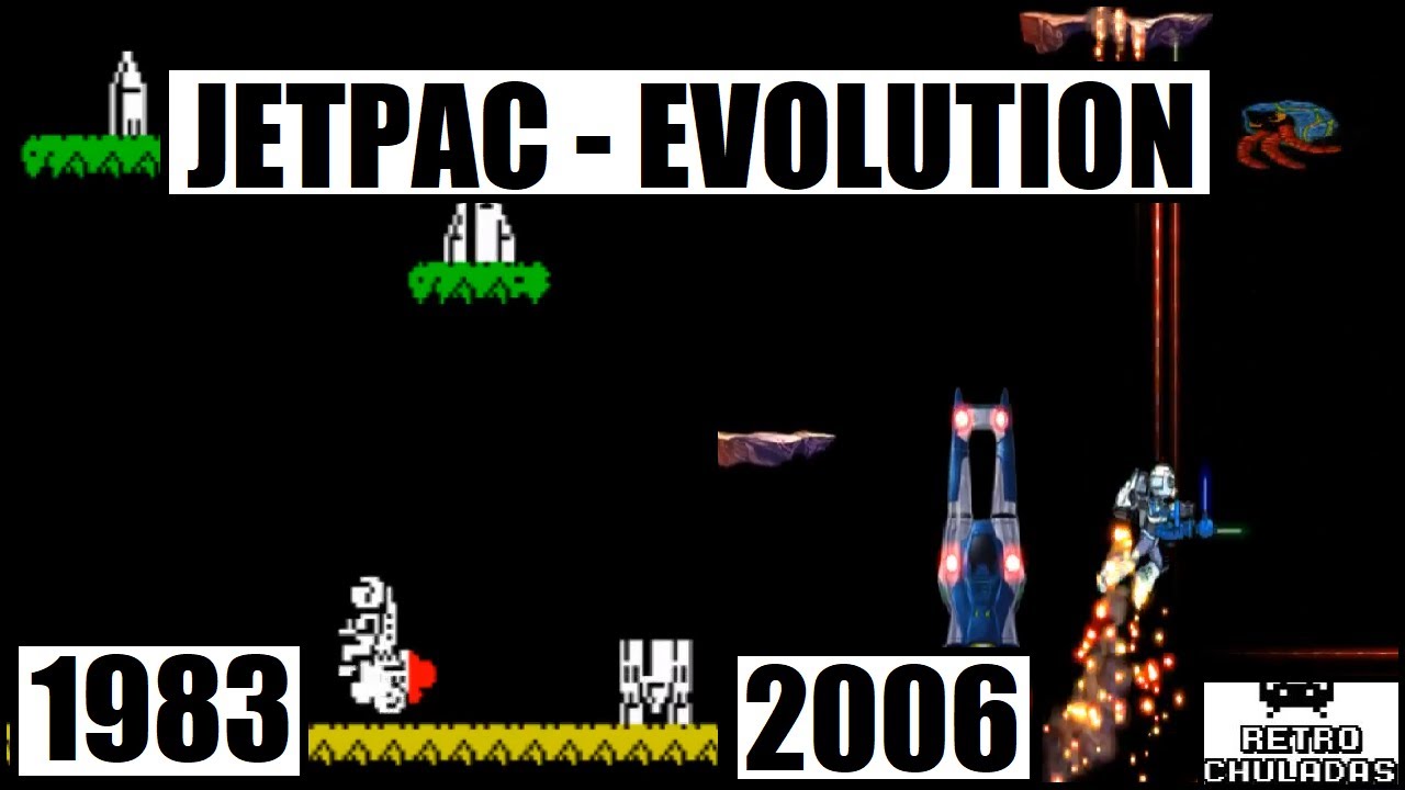 Jetpac 👨‍🚀 Videogames Evolution (1983 - 2006) ⏲️ - YouTube
