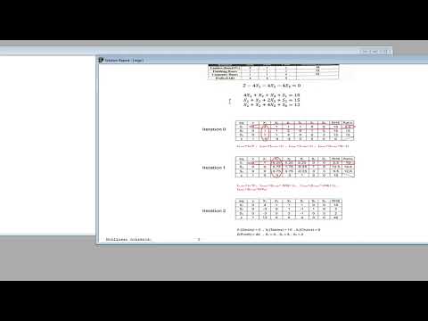 Max Min Linear Programming using LINGO شرح م نايف المطرفي - YouTube