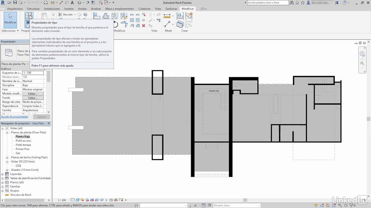 Curso Revit 2017 (06/63) - Cómo se Compone la Interfaz de Revit - YouTube