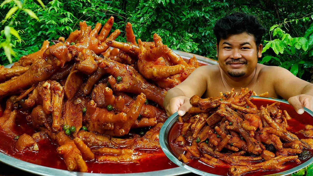 Chicken Feet Green Pepper Recipe | Spicy Fry braise Chicken Feet To ...