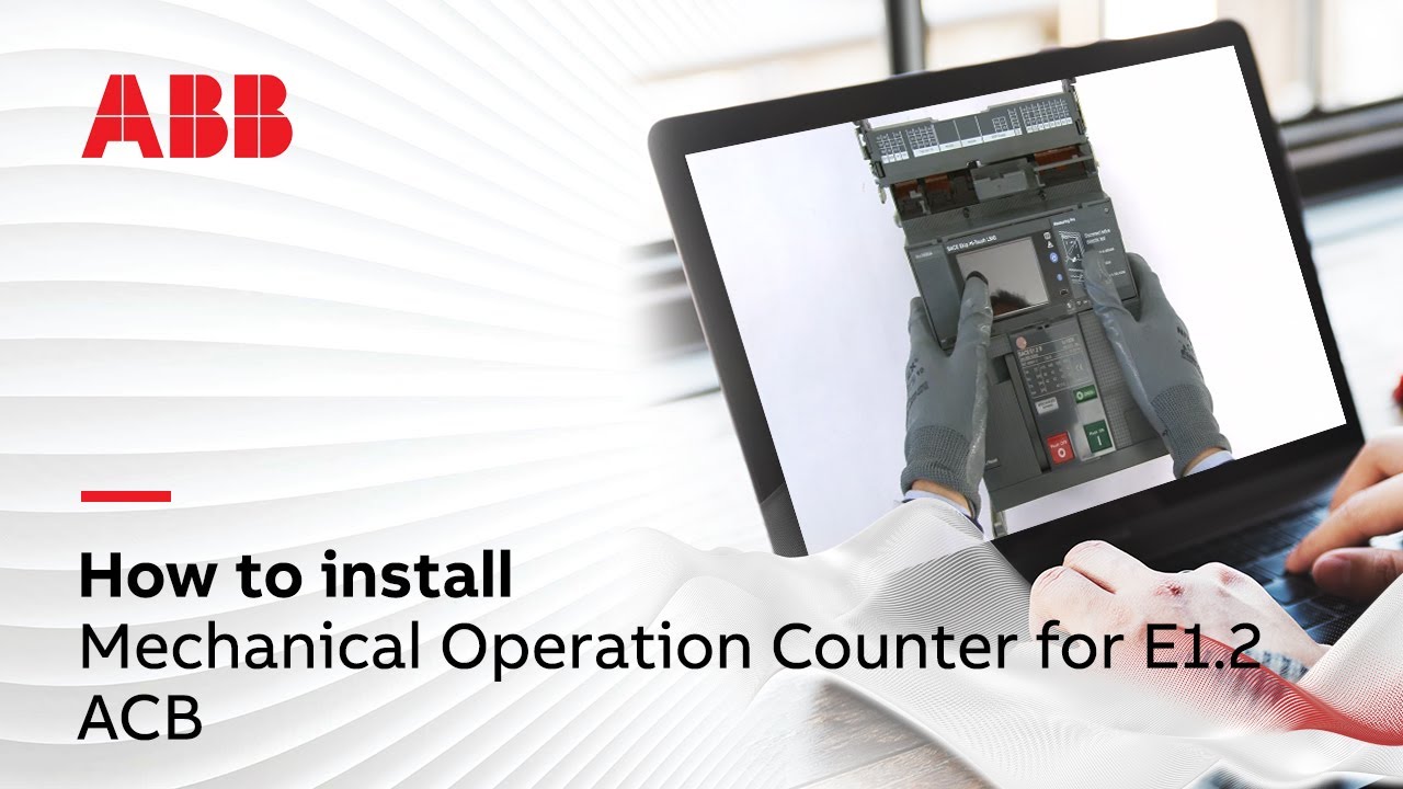 How to install Mechanical Operation Counter for E1.2 ACB - YouTube