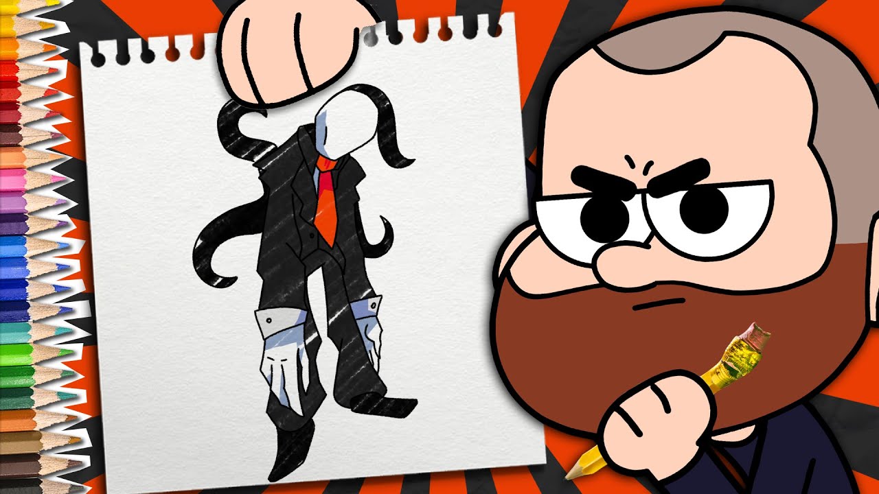 COMO DESENHAR O SLENDER MAN FNF MOD | FRIDAY NIGHT FUNKIN | TUTORIAL DE ...