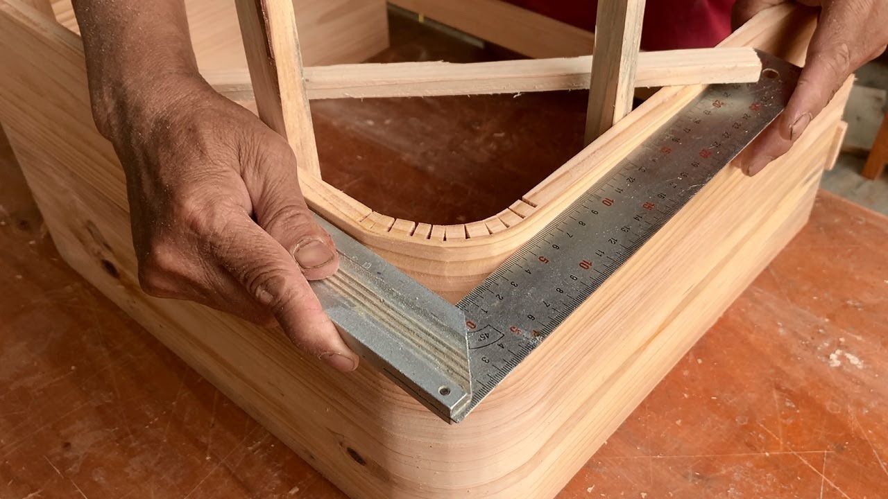 Unexpectedly Creative Woodworking Ideas // How To Make Your Own Modern Style Bedside Table - YouTube