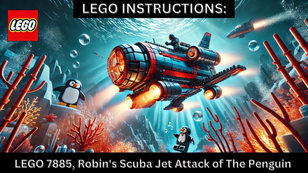 LEGO INSTRUCTIONS LEGO Batman 7885 Robin’s Scuba Jet Attack 🌊 vs. The ...
