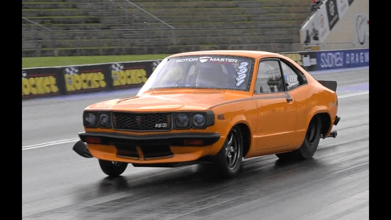 ROTORMASTER 20B RX3 COUPE 7.46 @ 165 MPH - YouTube