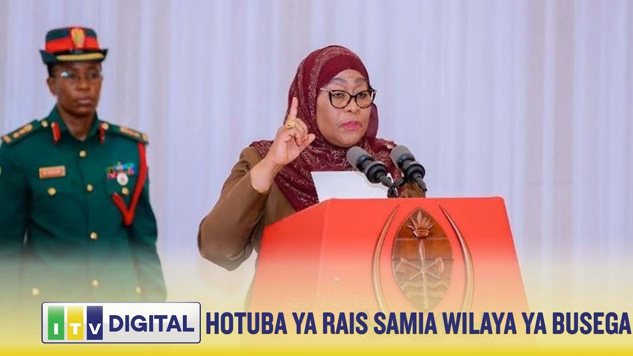 HOTUBA YA RAIS SAMIA AKIWA WILAYA YA BUSEGA MKOANI SIMIYU - YouTube