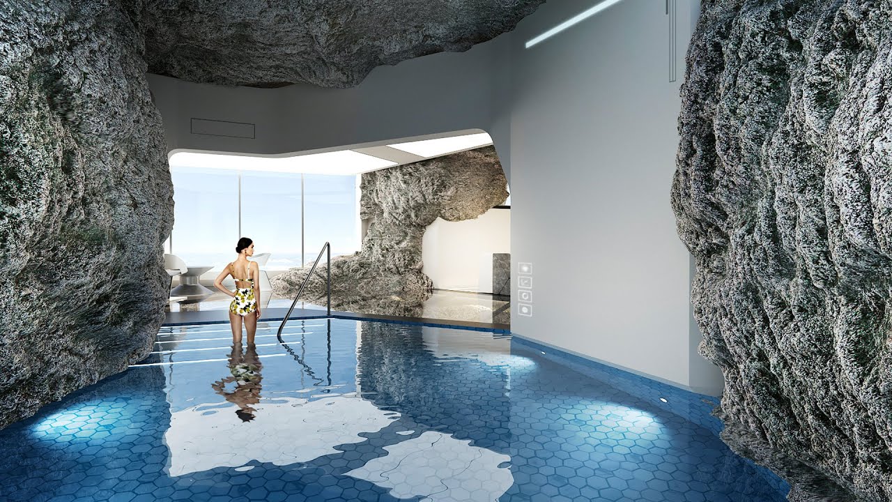 Swimming Pool House Man Cave RicoRock Swimming Pool With Man Cave