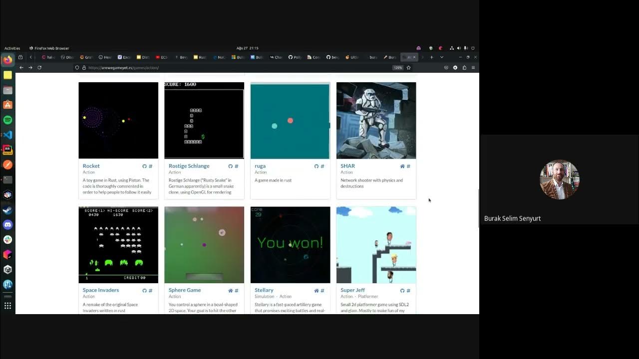 Burak Selim Şenyurt - Oyun Programlamada Rust Programlama Dilinin Yeri ...