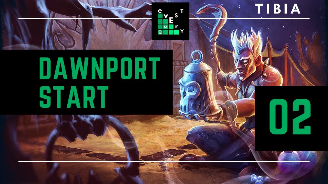 Tibia 0002-Dawnport, First Quest - YouTube