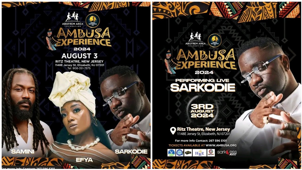 WHAT TO EXPECT FROM SARKODIE, SAMINI, AND EFYA'S PERFORMANCE AT AMBUSA ...