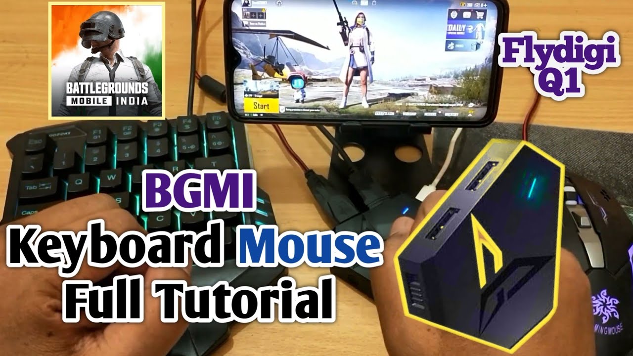 BGMI Keyboard Mouse Setup | Flydigi Q1 🔥 BATTLEGROUND MOBILE INDIA ...