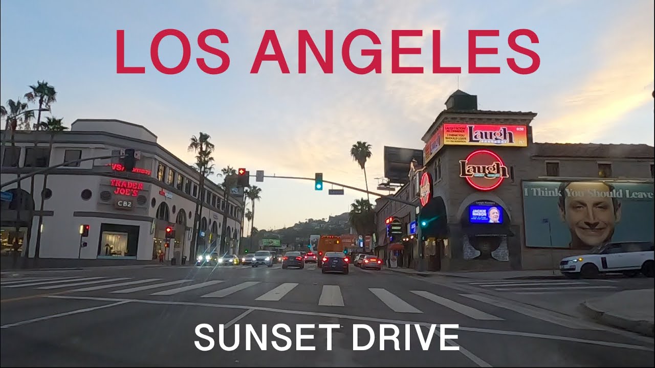 Driving Los Angeles: Sunset Blvd at Sunset - Hollywood to the Pacific ...