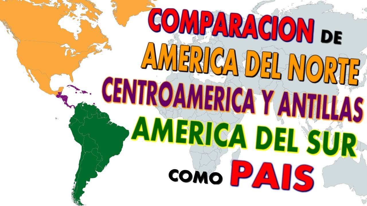 ¿Y si cada subcontinente americano fuera un país? (Comparación) - YouTube