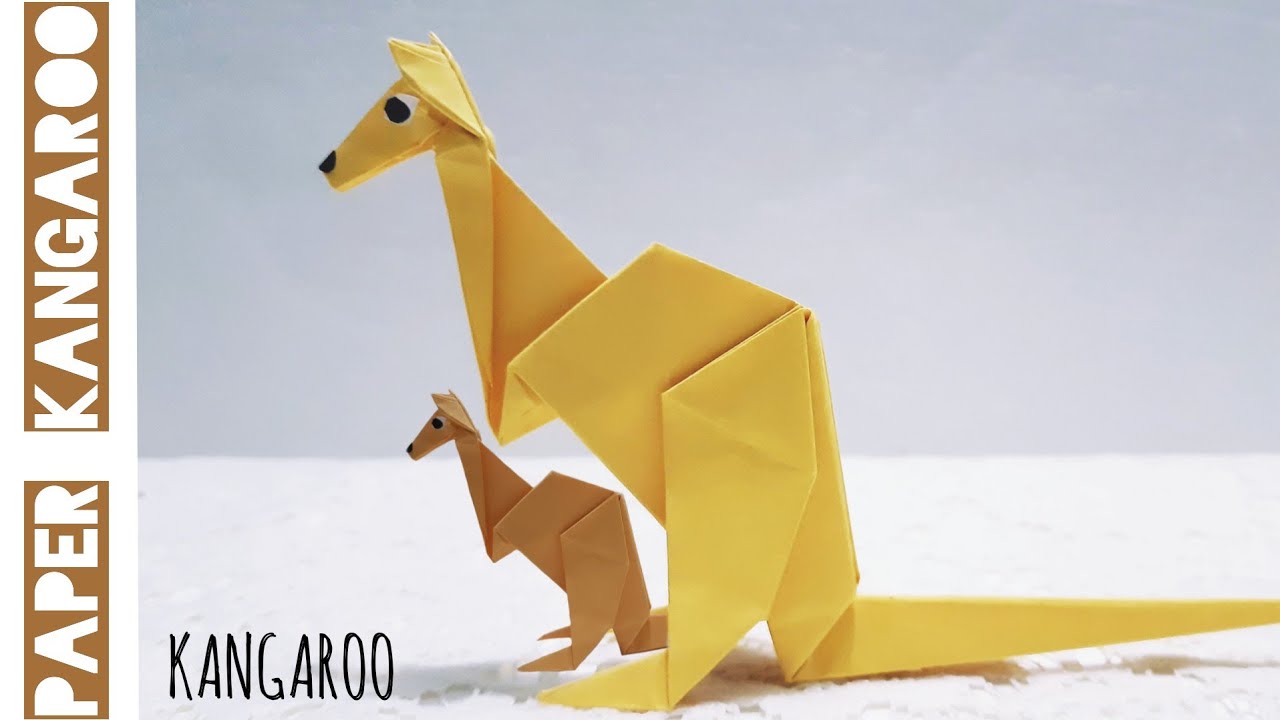 KANGAROO 🦘| How to make paper Kangaroo | Kangaroo Origami | Paper ...