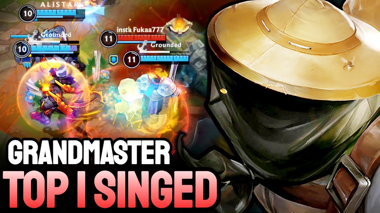 WILD RIFT SINGED - TOP 1 SINGED GAMEPLAY - GRANDMASTER RANKED - YouTube