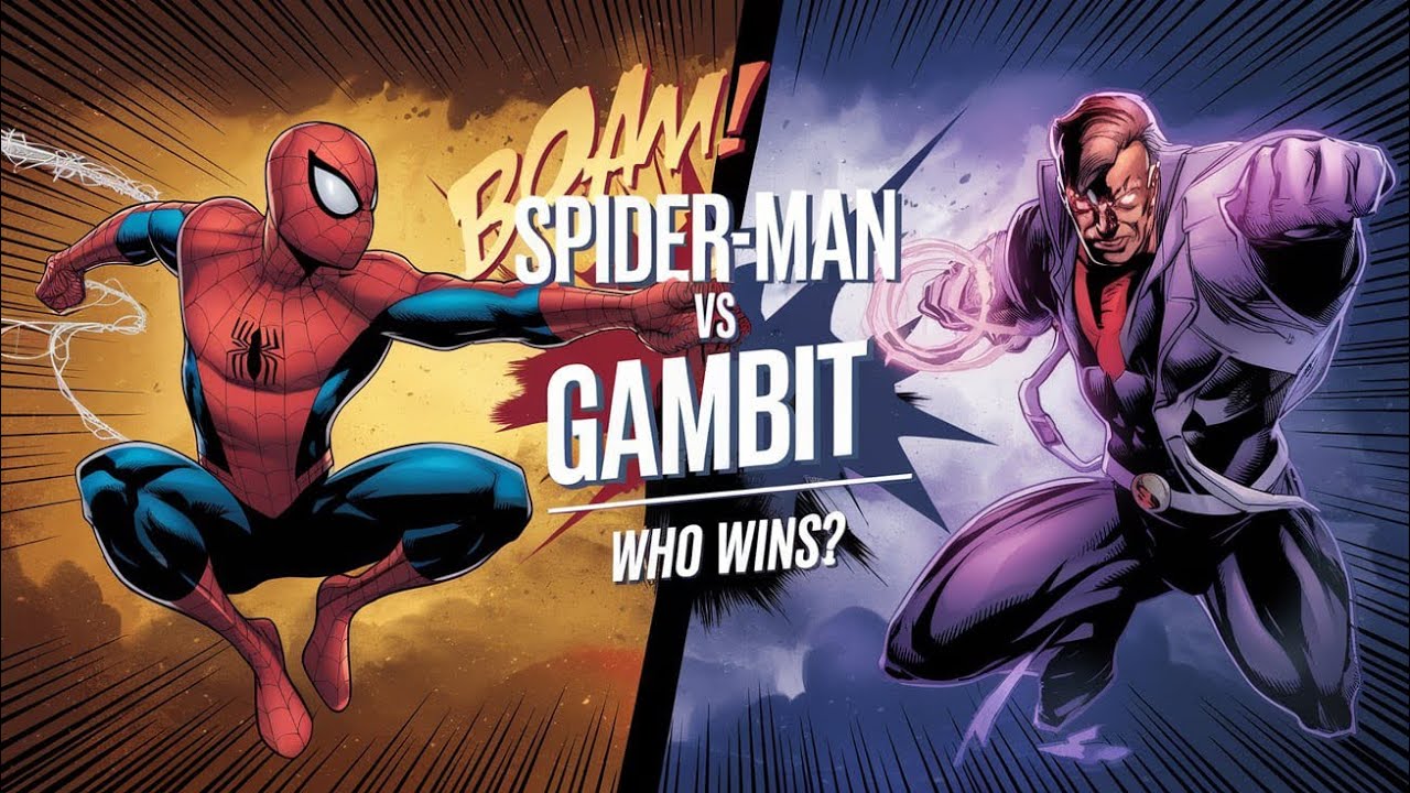 Gambit vs Spider-Man: The Card Thrower vs The Web-Slinger #mcu # ...