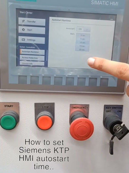 Siemens HMI autostart setting (KTP) - YouTube