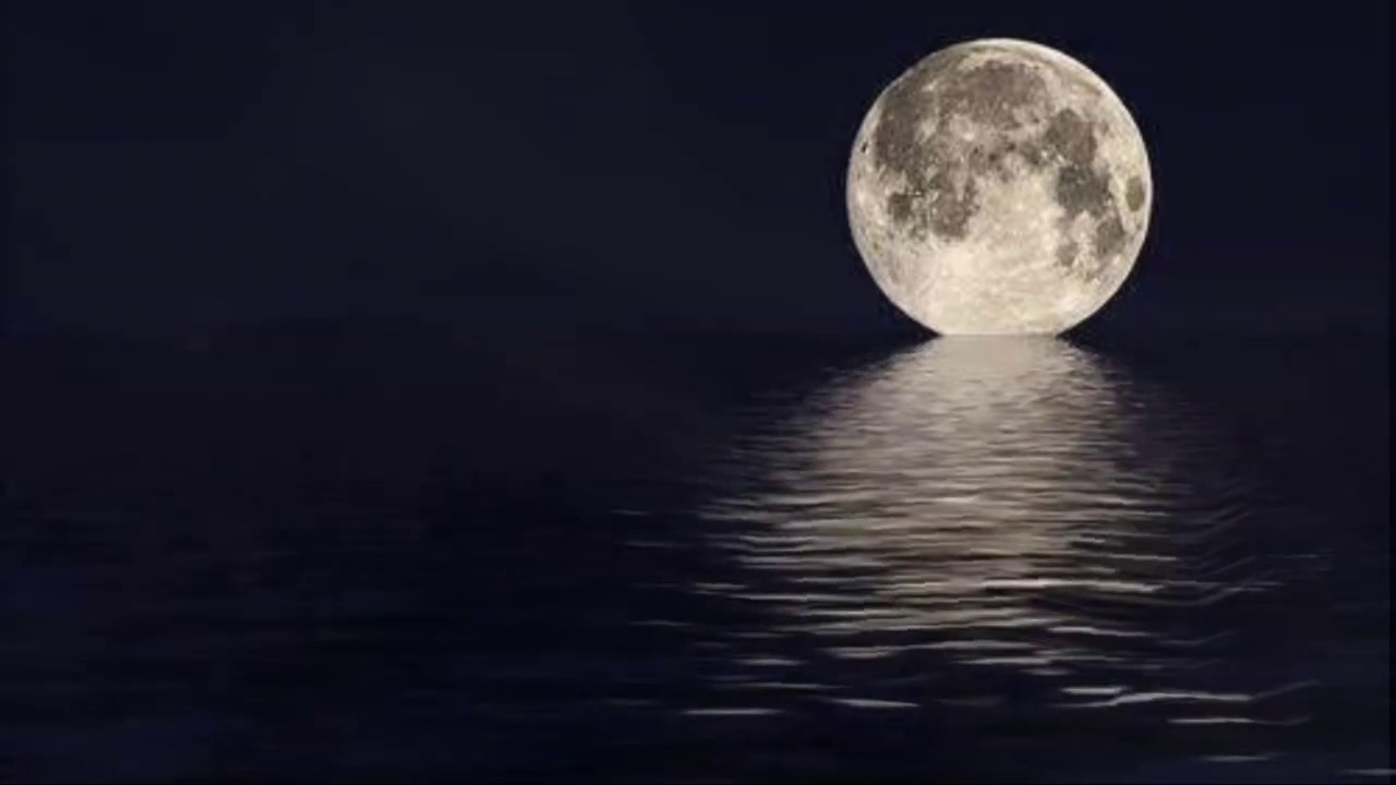 Motion Background - Moon Reflection On Water Animation - No Copyright ...