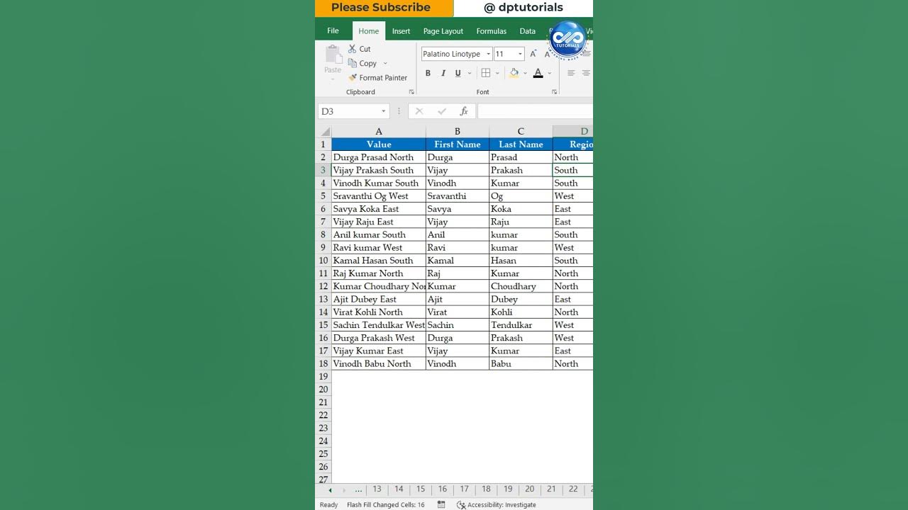 #ExcelShort 33 - Excel Trick To Split Values Easily - YouTube