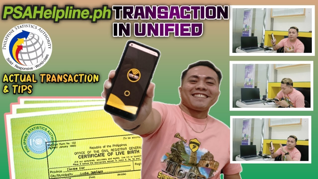HOW TO PAY PSA TRANSACTION IN UNIFIED SYSTEM | PSAHELPLINE - YouTube