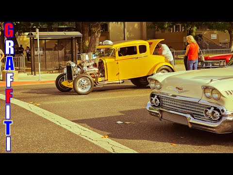 more American graffiti parade ;) classic cars hot rods street rods ...